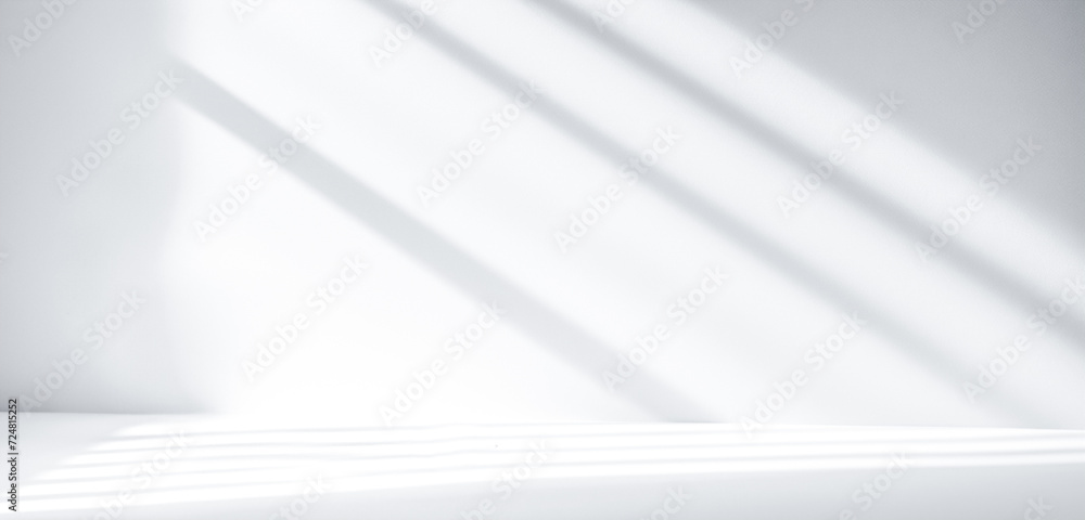 Realistic and minimalist blurred natural light windows, shadow overlay ...