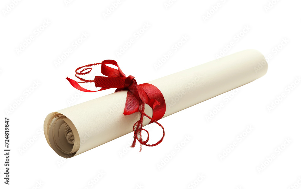 Celebrating Milestones with a Diploma Scroll On Transparent Background ...
