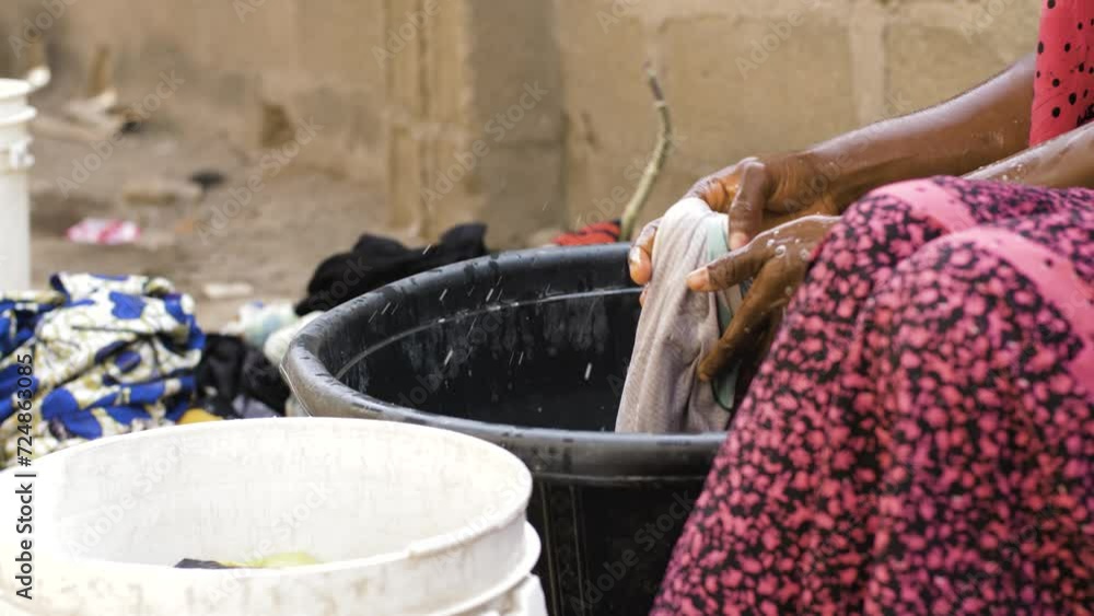 19 jan. 2024,Gwalada,Nigeria: African black woman living in a rural ...
