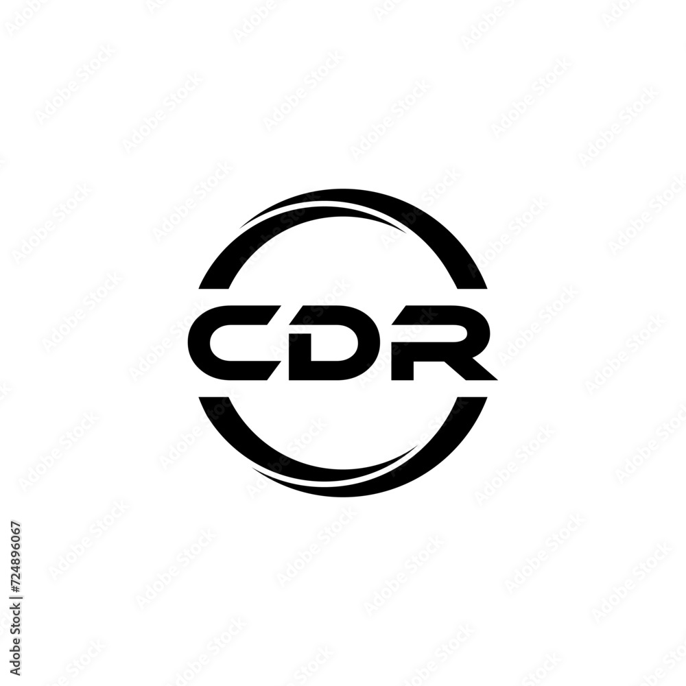 CDR letter logo design with white background in illustrator, cube logo ...
