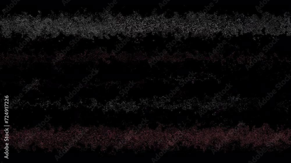 No signal streaks on black screen. TV noise with damage in 4K with ...