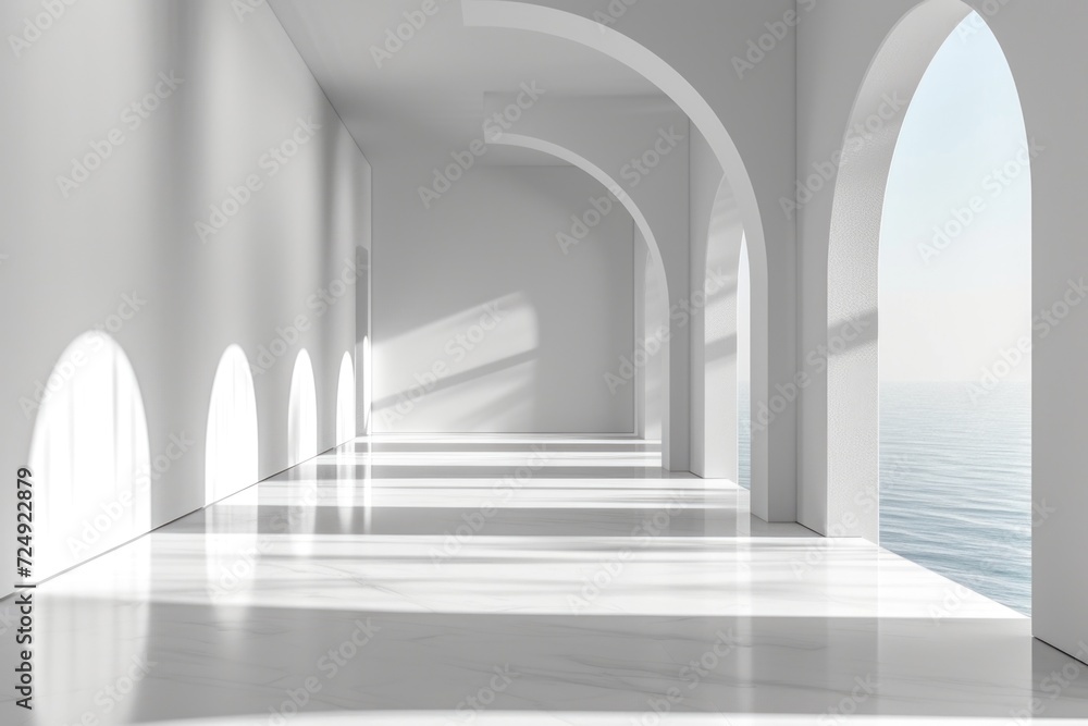 Stockfoto med beskrivningen A minimalist masterpiece, the white room ... Stockfoto med beskrivningen A minimalist masterpiece, the white room ...