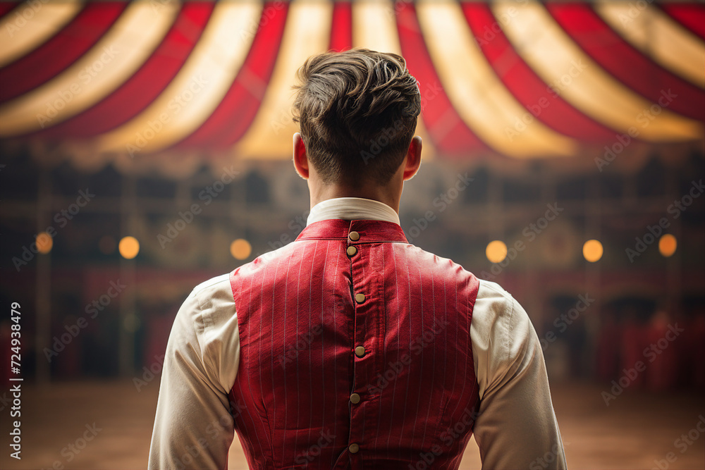 Scary and beautiful circus theme conceptual portrait Generative AI ...