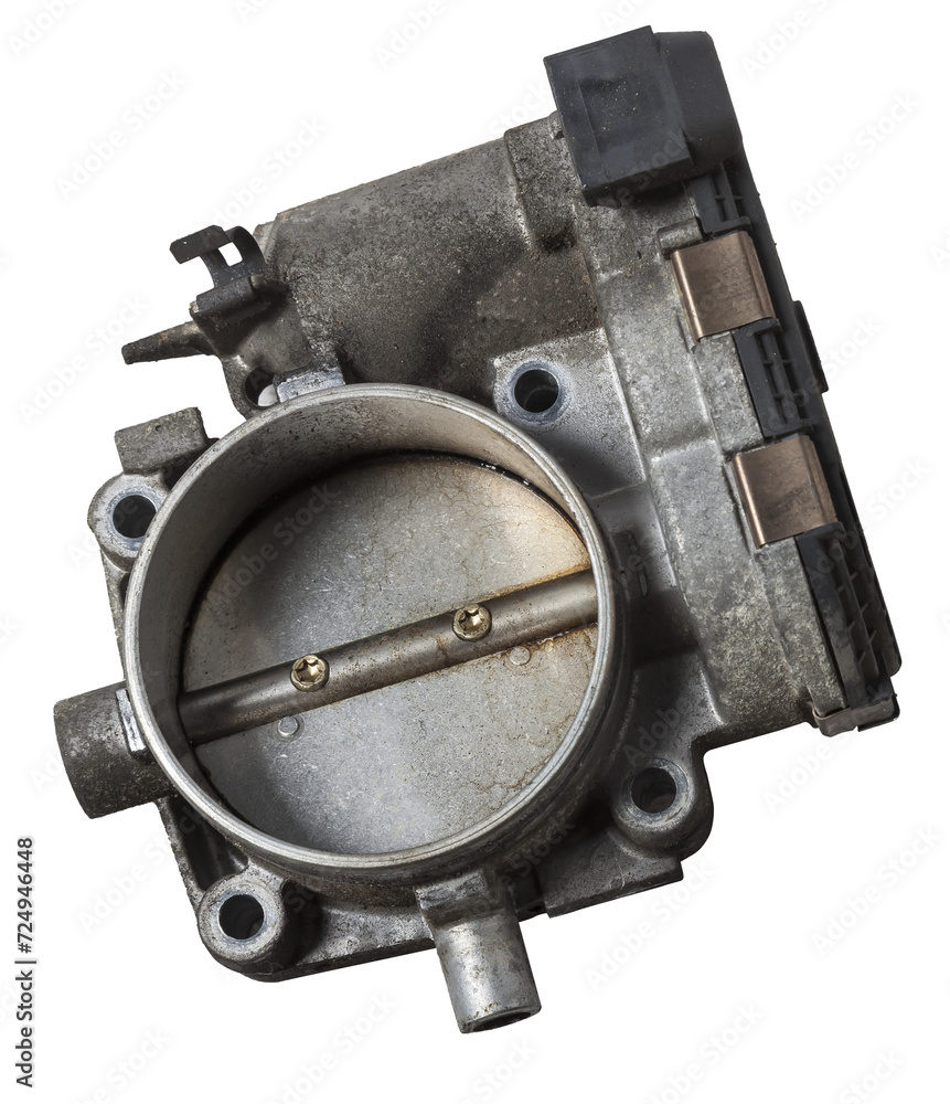 Car part engine throttle valve opened by the gas pedal to supply more ...