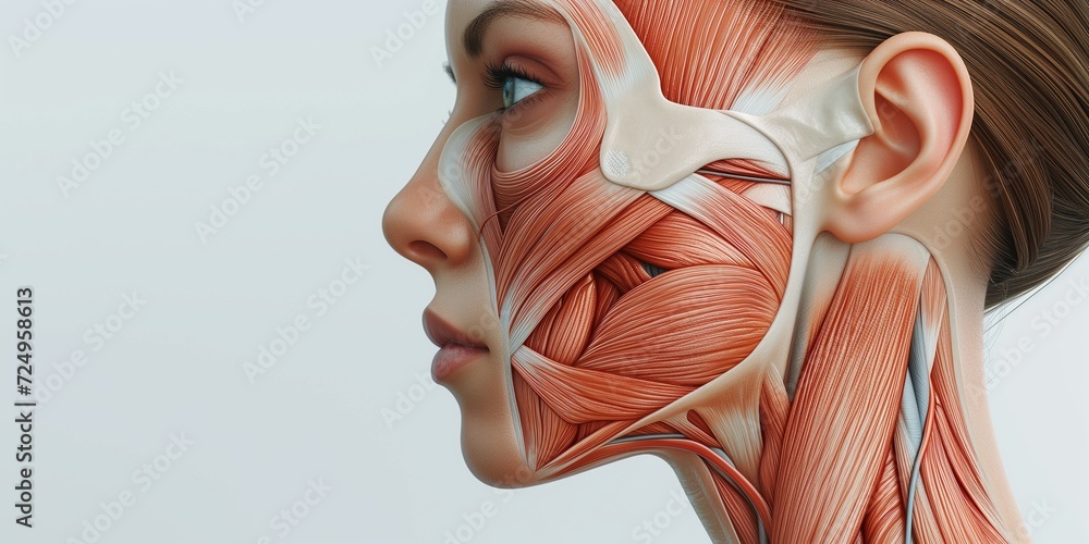 SIde view woman face human anatomy Stock Photo | Adobe Stock