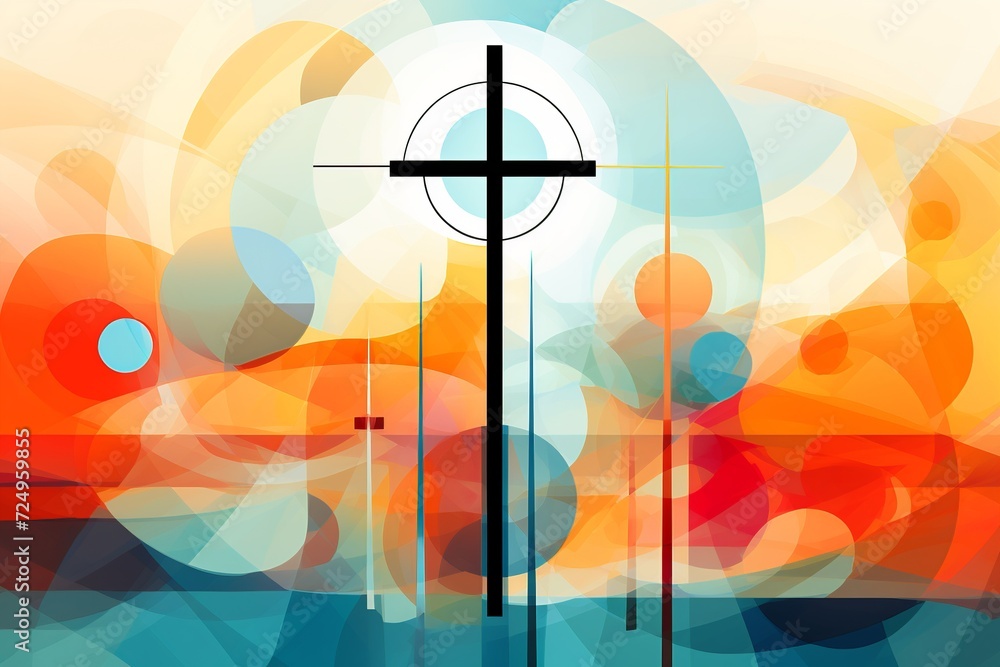 Experience the profound symbol of faith through an illustration ...