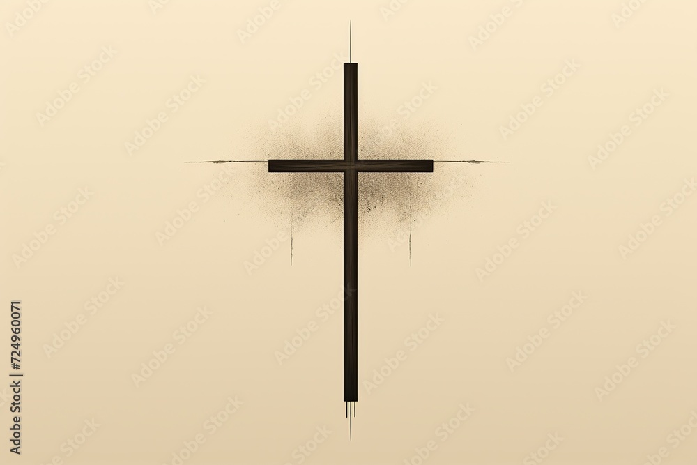 Experience the profound symbol of faith through an illustration ...