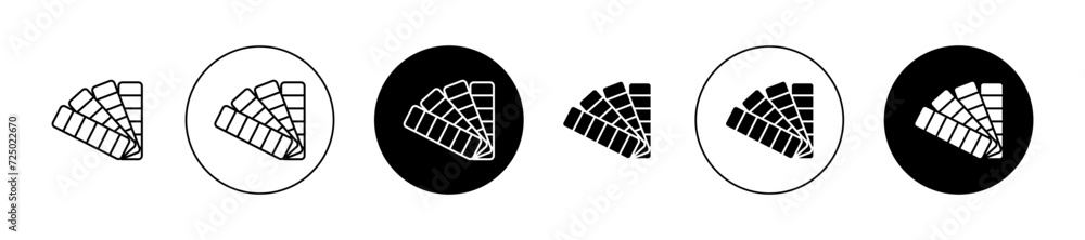 Vecteur Stock Color Swatch Vector Illustration Set. Pantone color fan ...