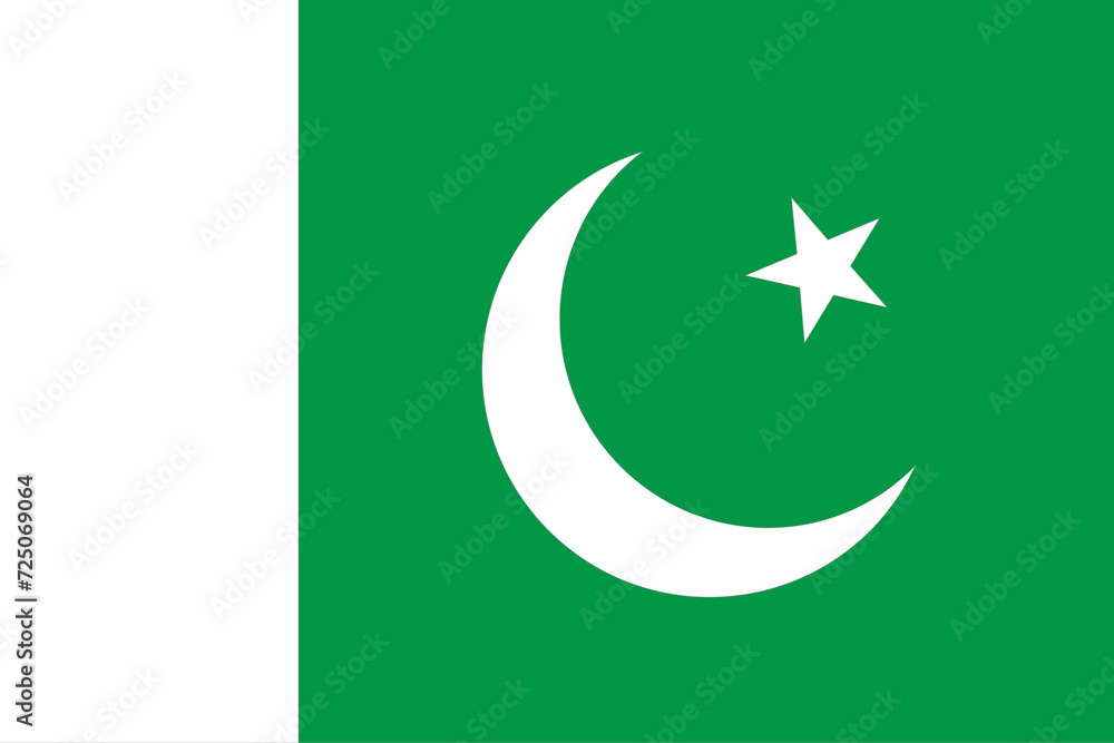 Flag of Islamic Republic of Pakistan. Pakistan symbol Stock Photo ...