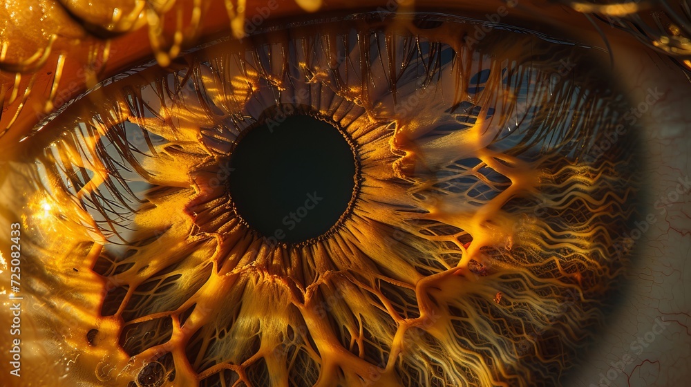Exquisite and exceptionally detailed close up of a human eye in ...