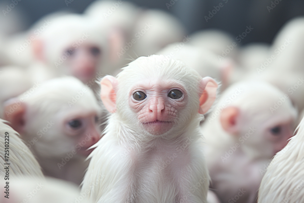Albino animals Lack of pigment in the skin and its appendages, in the ...