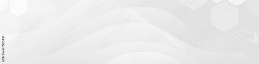 Abstract white banner color with a unique wavy design. It is ideal for ...