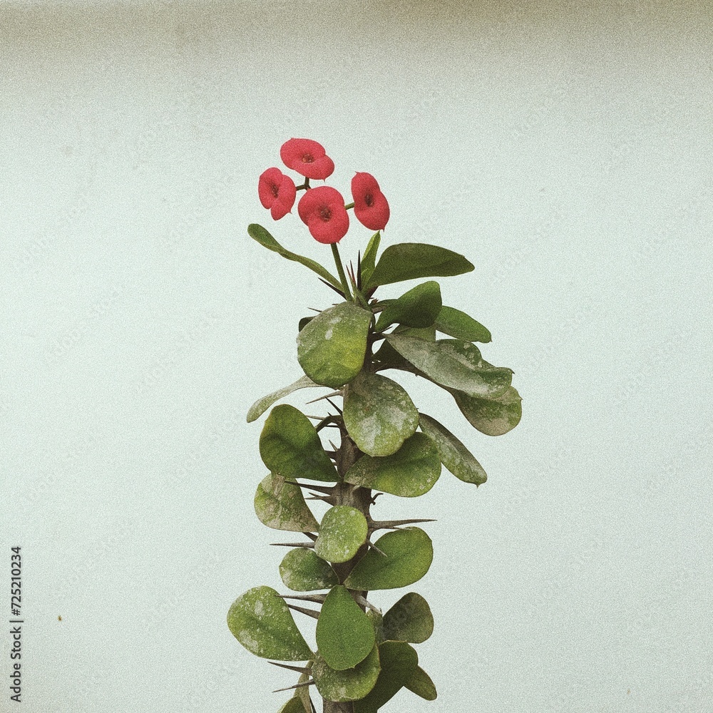 "Chabela" y "Corona de Cristo" Flora de la Costa Norte del Perú. Stock ...