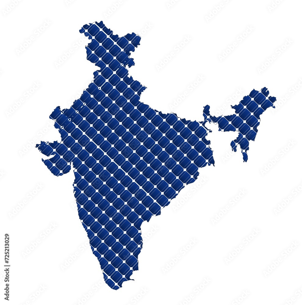 A Solar Journey: Mapping India's Sun-Powered Landscape, solar India Map ...