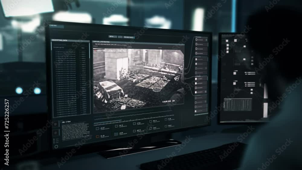 Observing the special forces troops fighting the criminals in combat ...