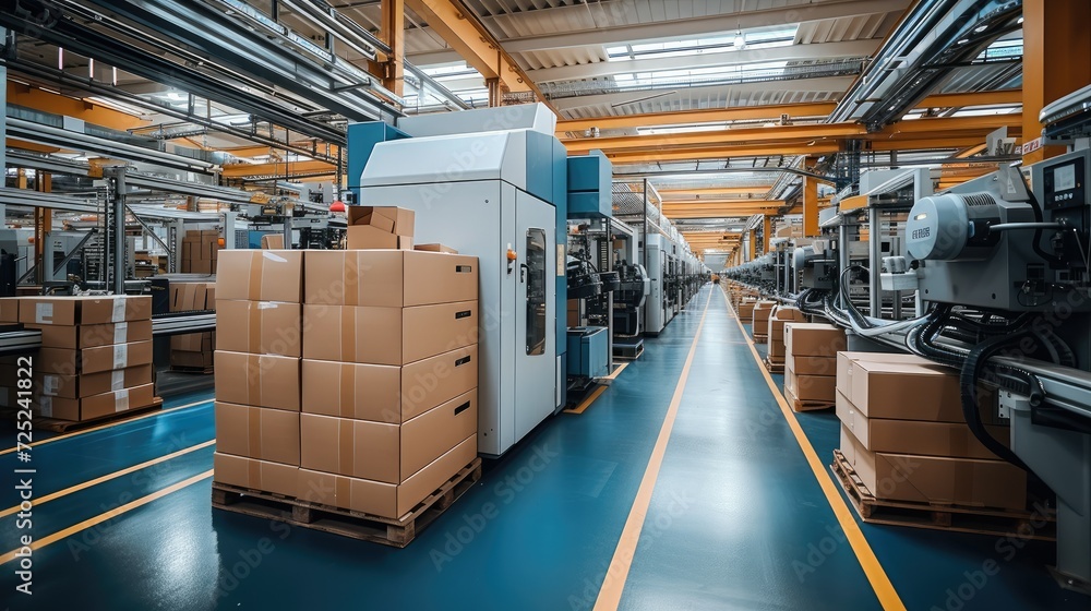 Meter injection molding factory, A injection molding machines are ...