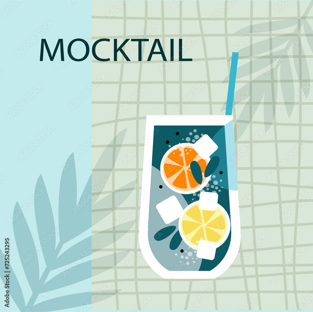 Mocktails Cocktails posters, menu. Mojito, margarita, pina colada ...