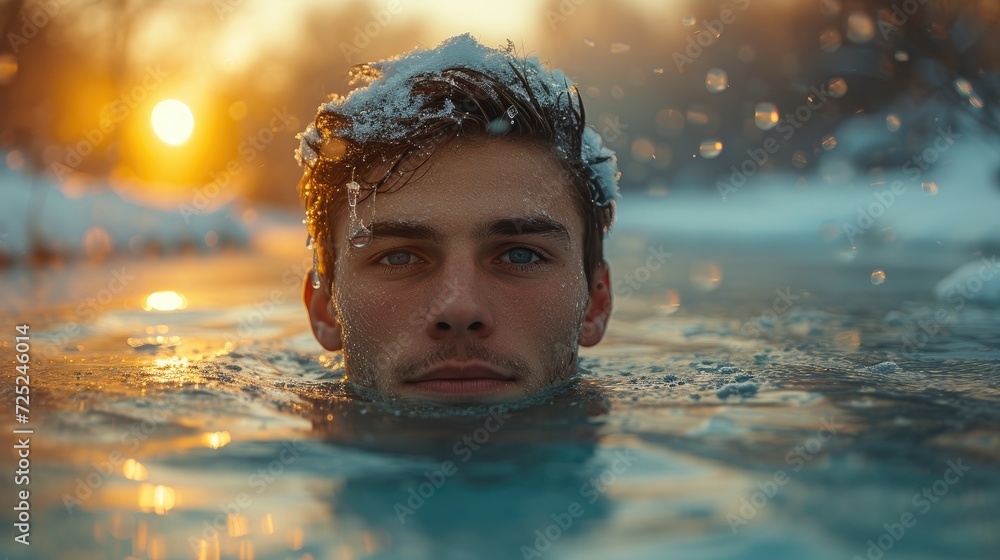 A Revolutionary Cold Plunge Ice Bath. Cold Water Therapy. Winter ...