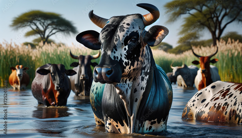 The Nguni is a cattle breed indigenous to Southern Africa.This ...