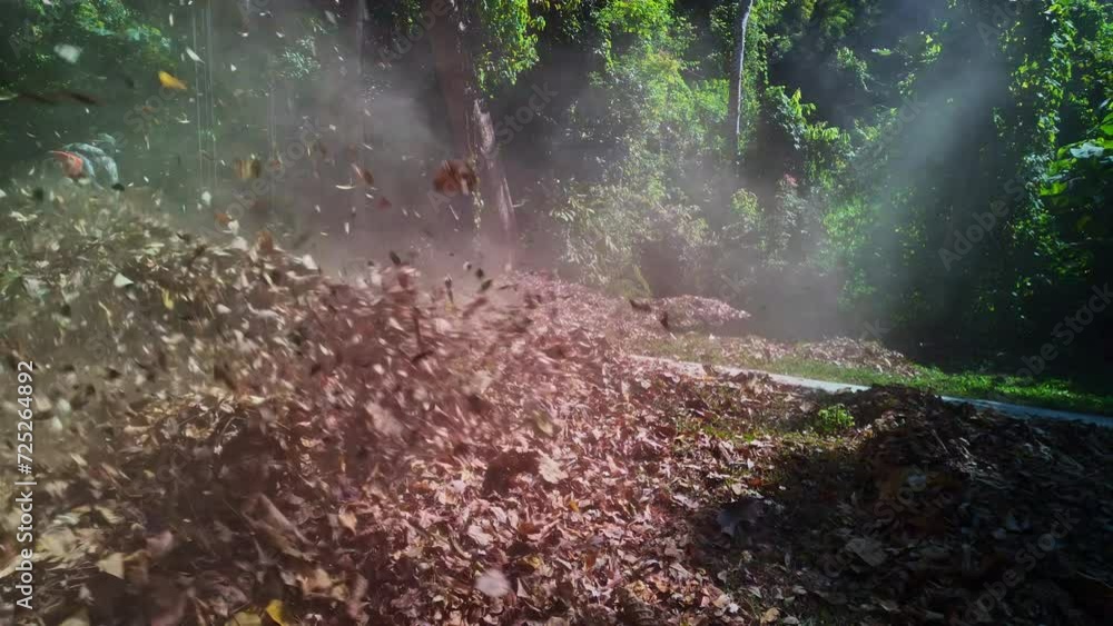 Air blower for blowing grass, leaf debris, creating fire breaks ...