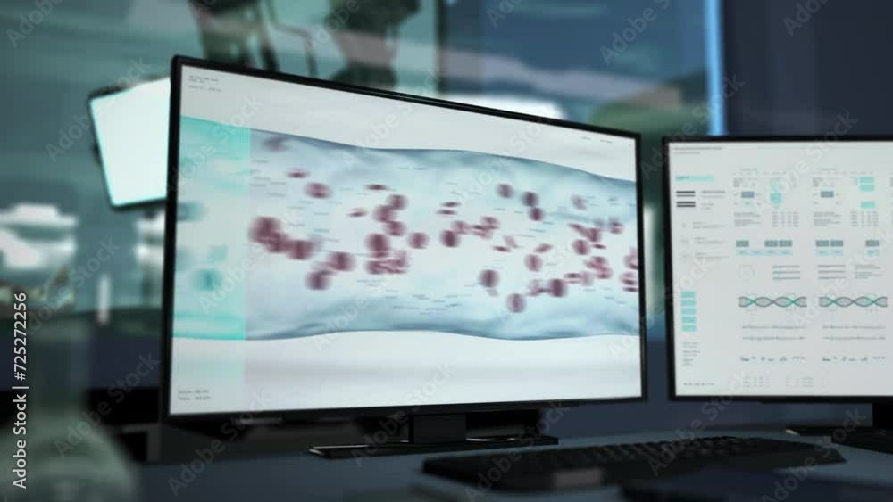 X-Ray Examination Computer System For Artery Scan Analyzing Blood Type ...