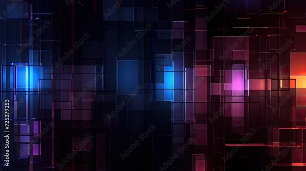 Photo & Art Print Linear grid with varying opacities and modern ...