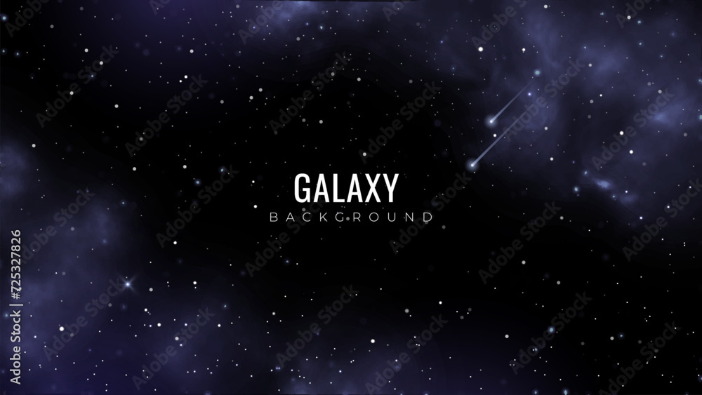 Starry night sky. Galaxy background with shining stars. Abstract ...