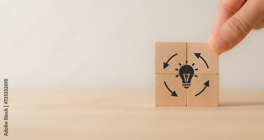 Continuous learning and development concept. Acquiring new knowledge ...