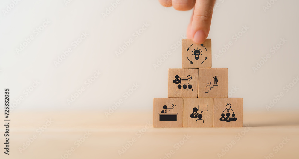 Continuous learning and development concept. Acquiring new knowledge ...