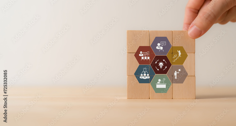 Continuous learning and development concept. Acquiring new knowledge ...