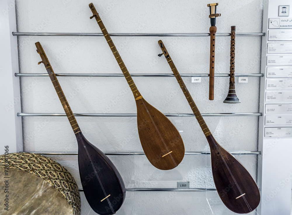 Isfahan, Iran - October 20, 2016: Tanbor, Sorna and Narmeh-nay ...