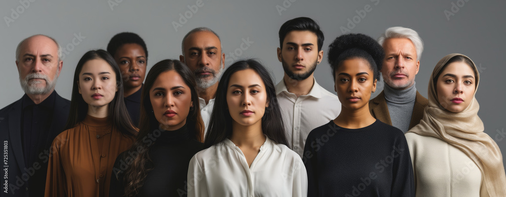 Multicultural Tapestry - Human Unity in Diversity. A frontal group ...