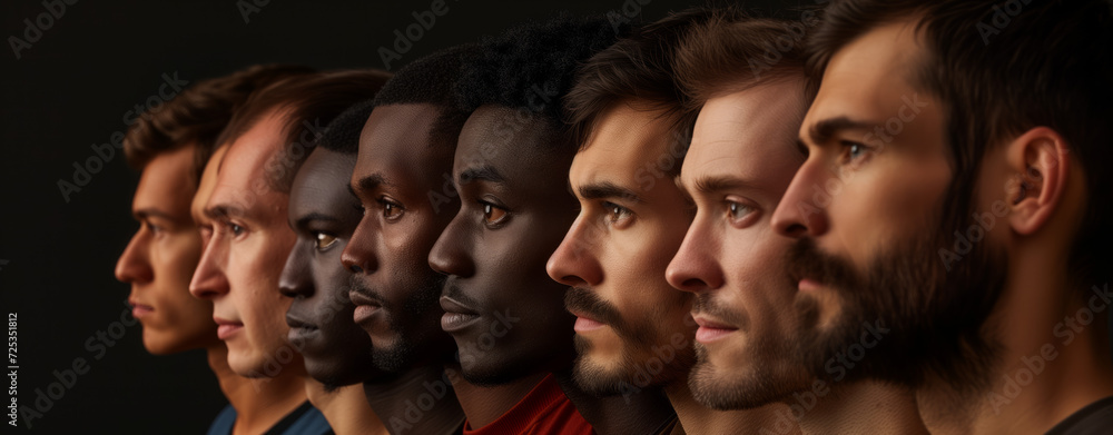 Masculine Diversity - A Panoramic Profile Showcase. A side-by-side ...