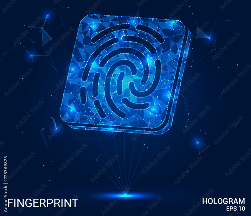 The hologram is a fingerprint. Set the fingerprint scanning icon from ...