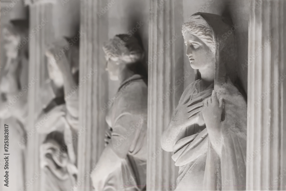 Weeping Women Relief From Sarcophagus Of The Mourning Women In The