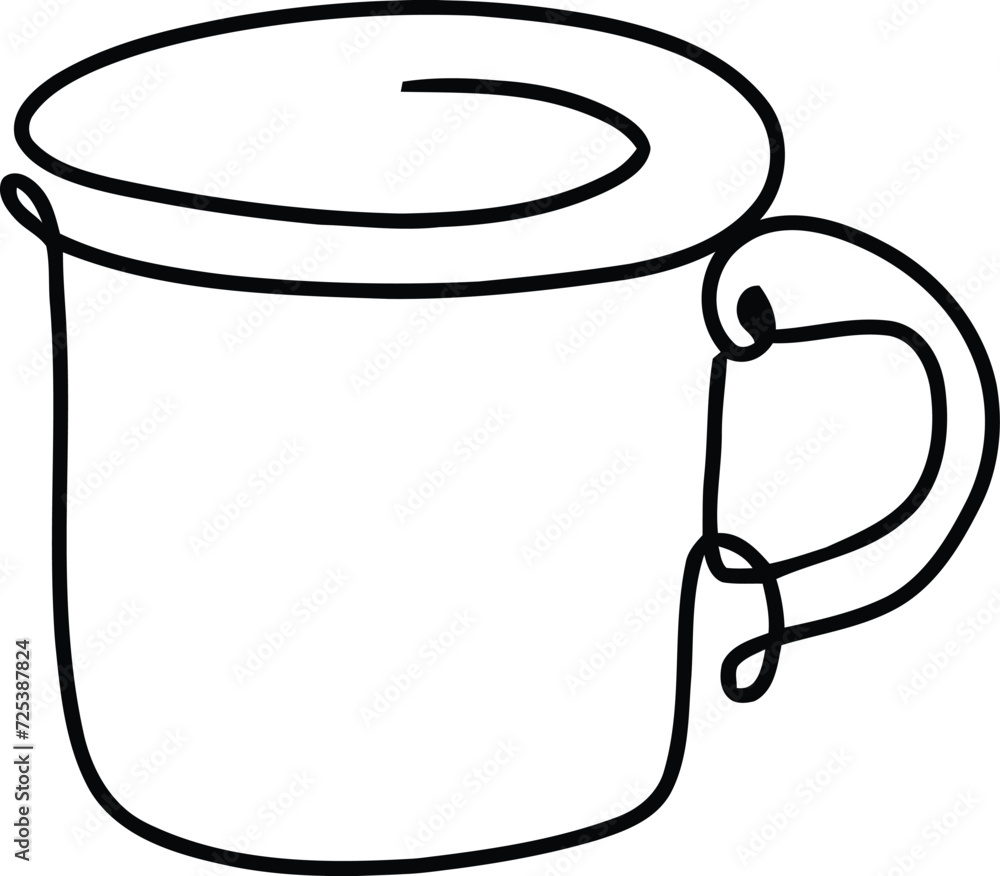 one line drawing illustration art design minimalist for dinning stuffs ...