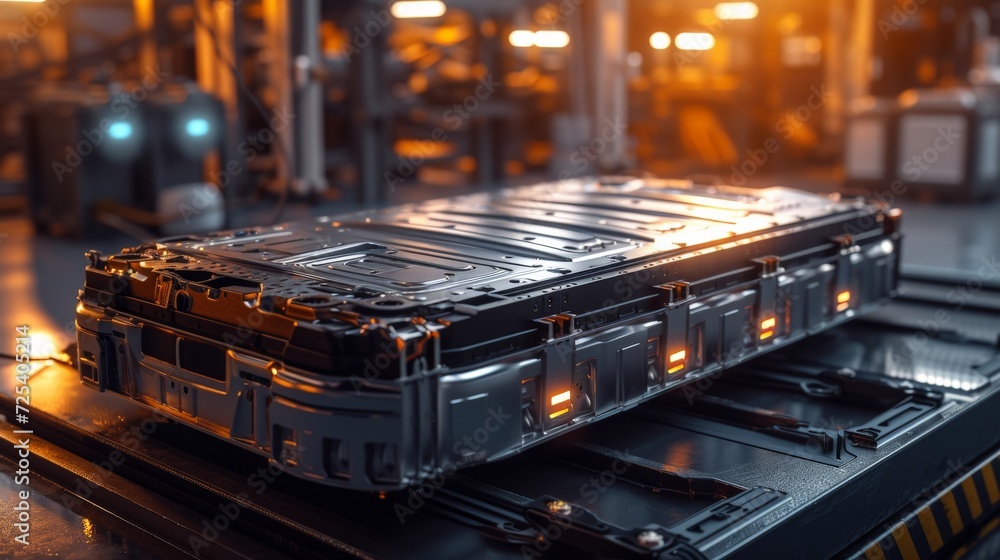 Electric vehicle lithium NMC battery. Electric car battery. Lithium-ion ...