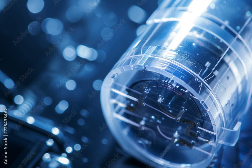 Next-Gen Power: Close-Up of a Translucent Solid-State Battery Cell ...