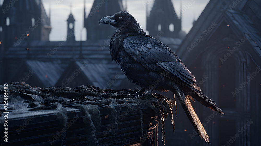 Beautiful Crow Bird Design Perfect for Your project or Desktop ...