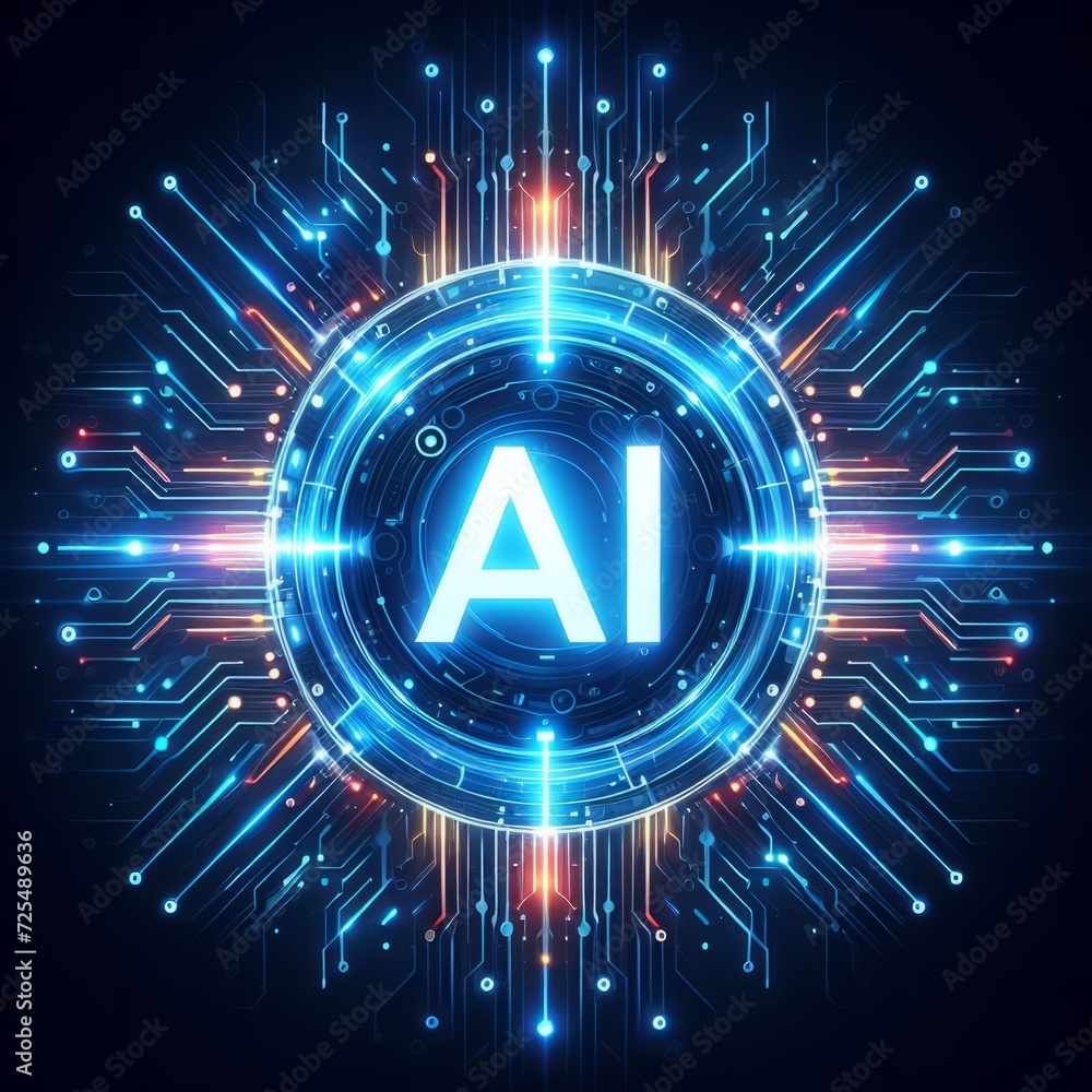 Logo AI Artificial Intelligence concept, Artificial Intelligence ...