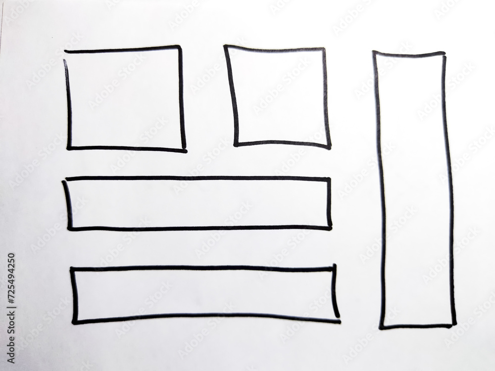Notepad Page With Columns Marked With A Marker Highlighted Lines For Reading And Ticks For List