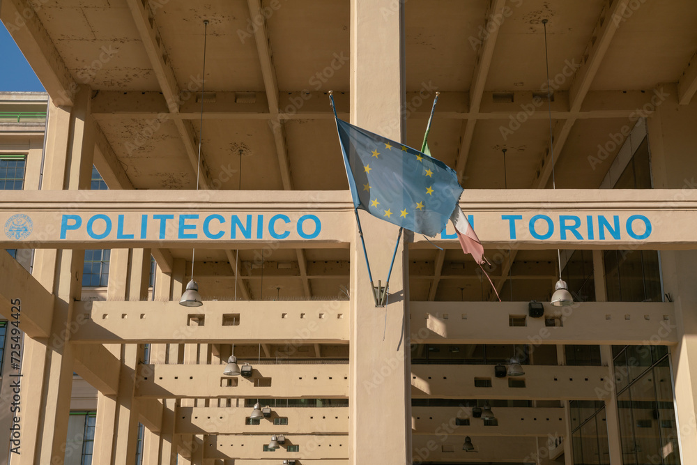 sign Polytechnic of Turin, located at Lingotto, is a university campus ...