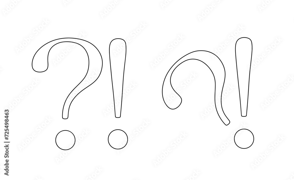 Question mark. Question. Exclamation mark. Answer Stock Vector | Adobe ...