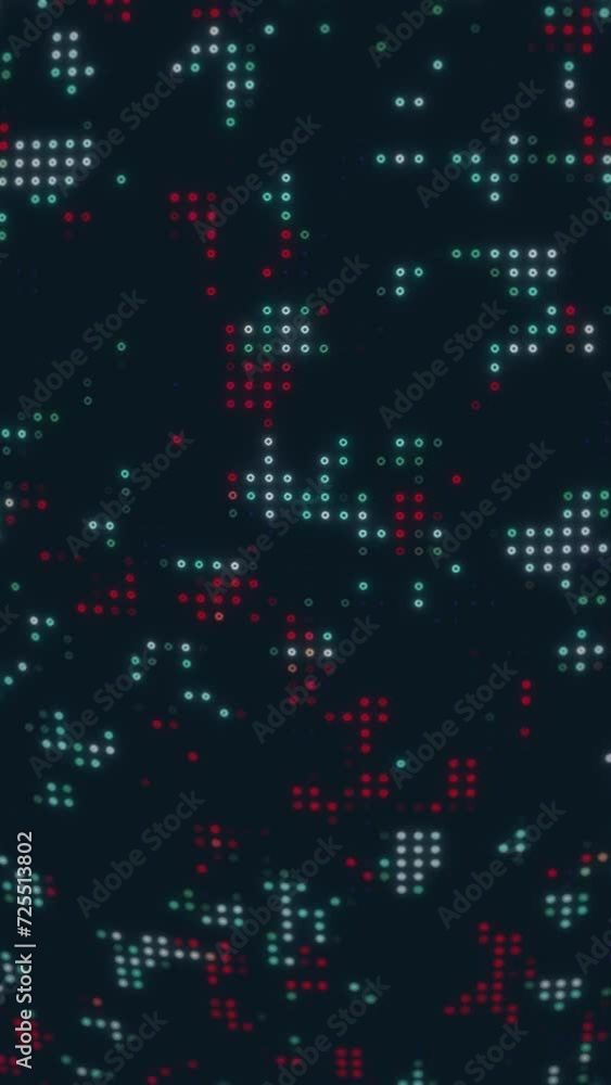 Digital motion background for social media story. Digital dotted ...