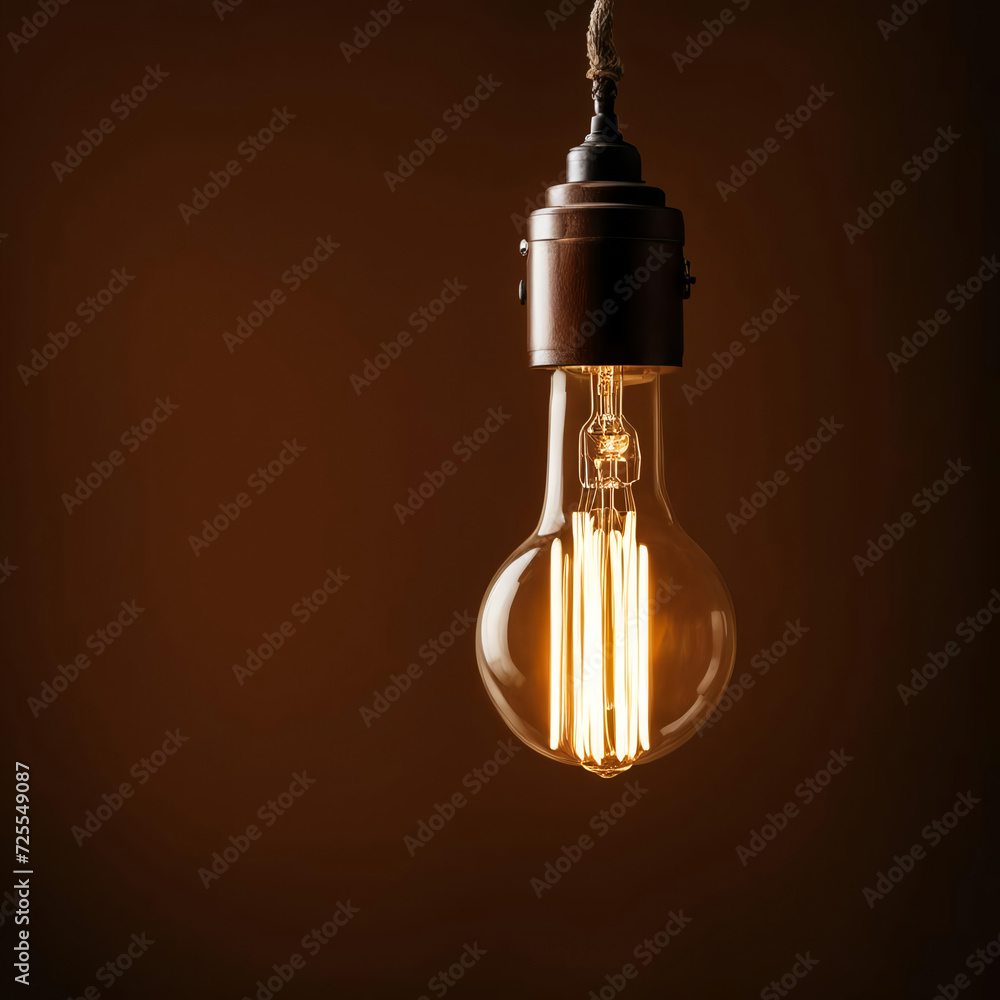 Edison light bulb, electricity in the interior, design, lighting ...