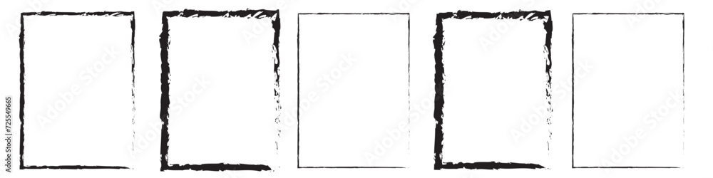 Worn edges album cover with torn edges for vinyl, cd or paper poster ...