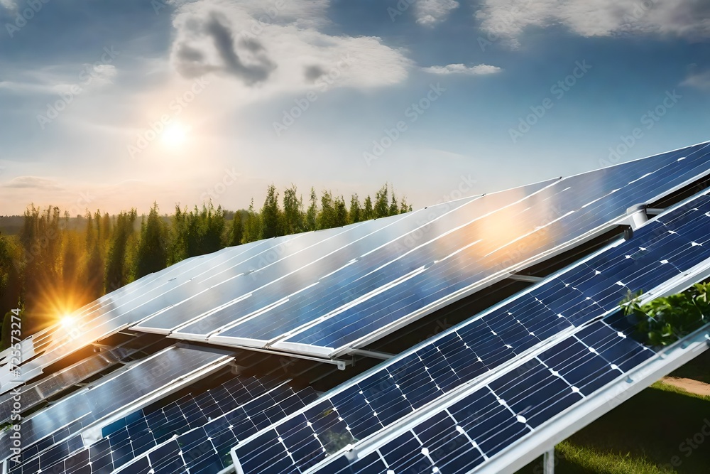 Panel solar energy photovoltaic power roof sun home cell system green ...