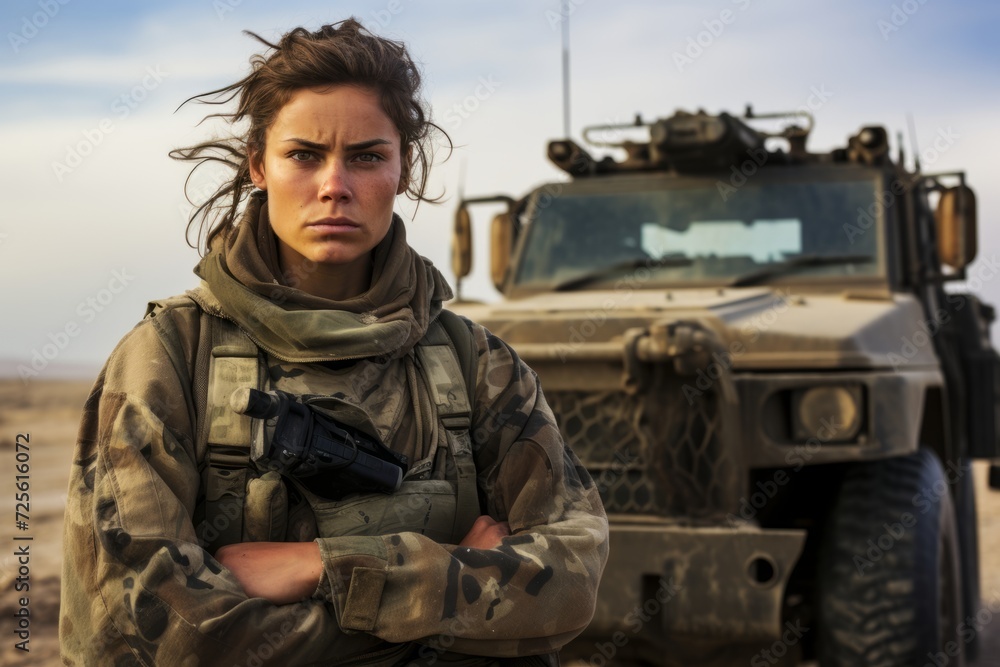 Capturing the Strength and Resilience of a Female Armored Vehicle ...