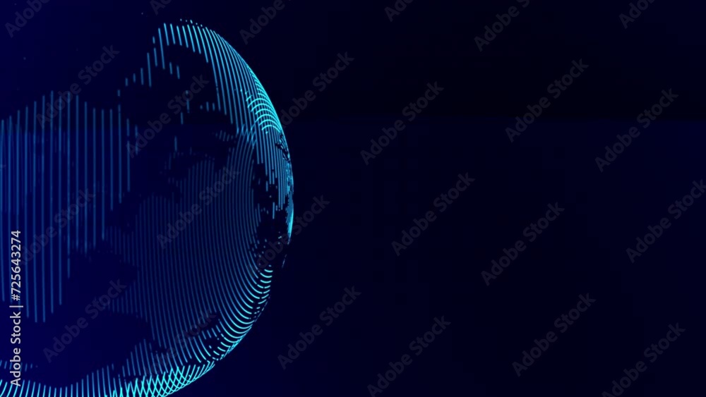 Vertical Planet globe earth world global animation vertical and ...