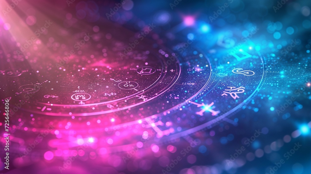 Radiant auras surrounding each zodiac sign, showcasing the unique ...